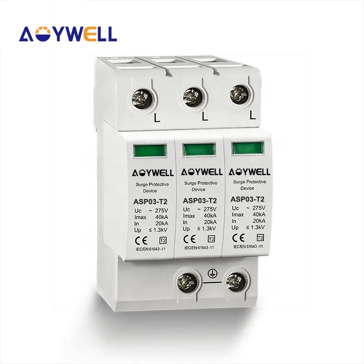 AOYWELL ASP03-T2 AC 275V 320V 385V 440V 3p 20-40KA Surge protector